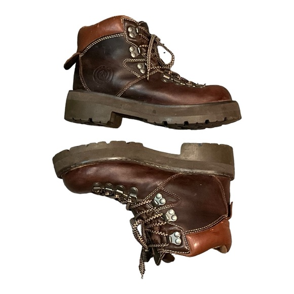 Candie's | Shoes | Vntg Candies Leather Hiking Boots | Poshmark